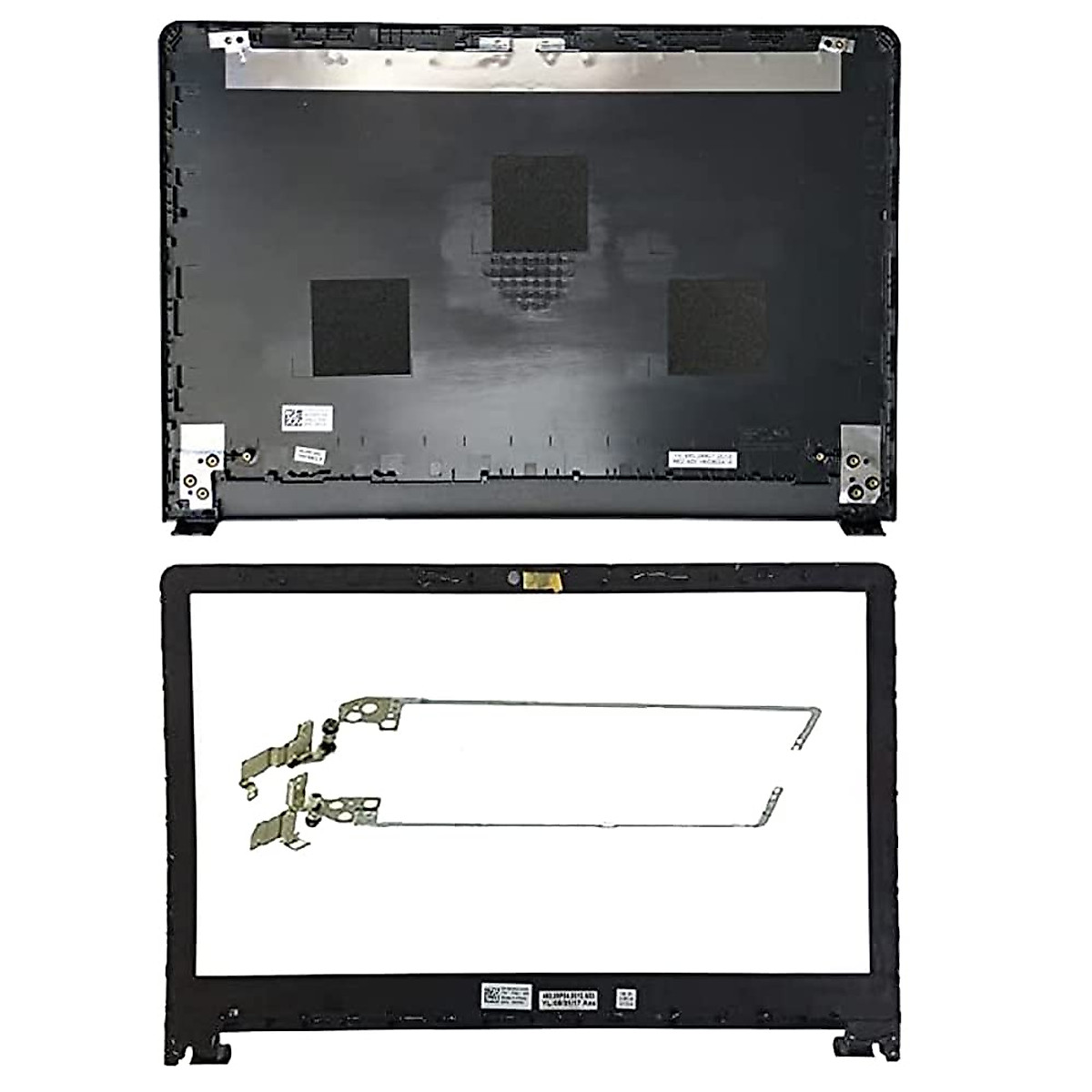 New Laptop Cover for Dell Inspiron 15-3567 3565 3576 LCD TOP Cover LCD Front Bezel and Hinges 0VJW69 06C63X (Top Cover+Bezel Cover+Hinges)