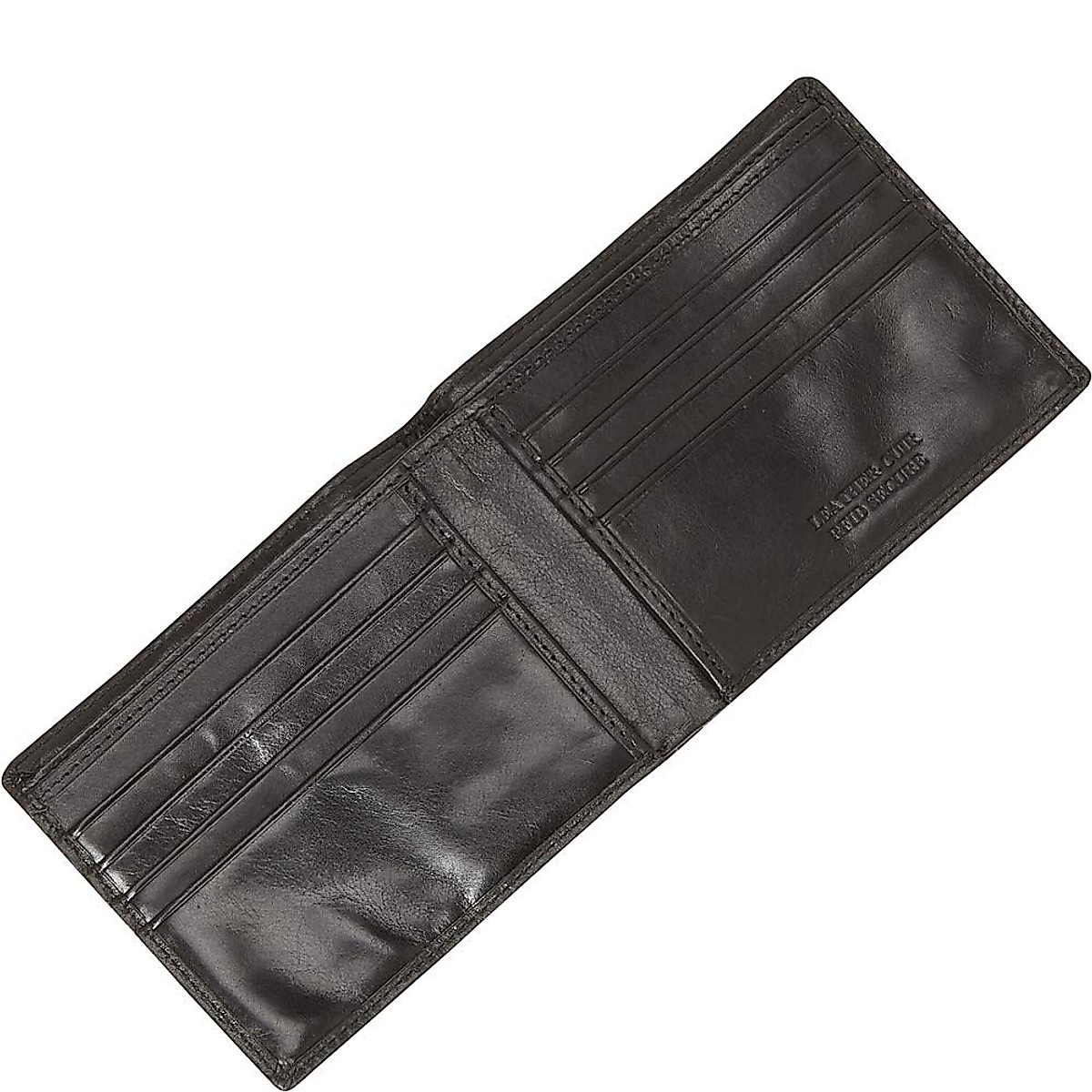 Mancini Leather Goods Men's RFID Secure Billfold with Removable Passcase (Brown)