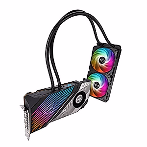ASUS ROG Strix LC AMD Radeon™ RX 6800 XT OC Edition Gaming Graphics Card (PCIe 4.0, 16GB GDDR6, HDMI 2.1, DisplayPort 1.4a, Full-Coverage Cold Plate, 240mm Radiator, 600mm tubing, GPU Tweak II)