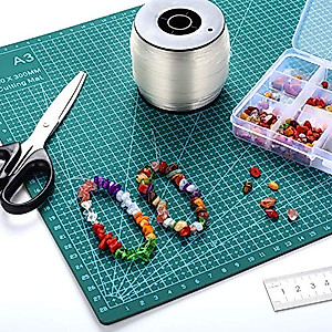 Sumind Strong Clear Picture Hanging Wire Invisible Picture Frame Fishing Wire up to 100 Lbs 656 Feet Monofilament Fishing Line with Aluminum Crimping Loop Sleeves(2 Roll,0.8 mm)