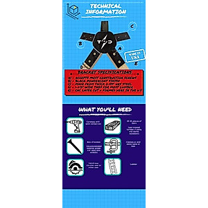 Thunder-Domes 1V Geodesic Dome Hub DIY Kit - Sheet Metal Connectors