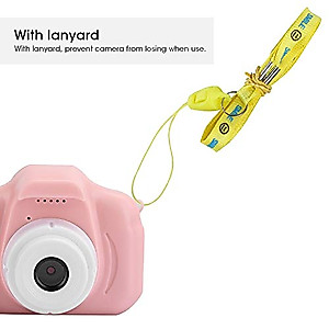 Kids Camera 2.0 Inch Kids Digital Camera with 32GB Card 1080P Video Camera Toys for Children Girls Boys 3-9 Years Old (Pink - Puqing Version)