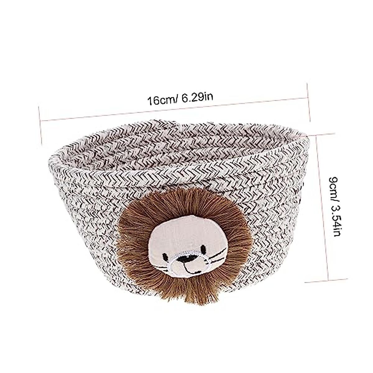 STOBAZA Basket Woven Baby Basket Baby Baskets for Storage Nursery Baskets Storage Desktop Basket Small Storage Basket To Weave Woven Basket Small Basket Storage Box Fabric Baskets