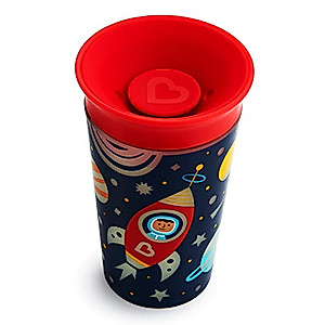 Munchkin® Miracle® 360 Degree Glow in The Dark Sippy Cup, 9 Ounce, Astronaut, Red