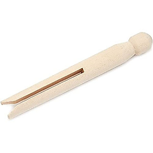 Juvale Wooden Traditional Clothespins (4.3 x 0.5 in, 50 Pack)