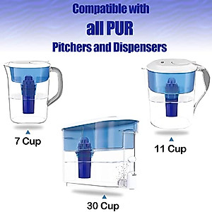 Fil-fresh CRF-950Z Pitcher Filter Replacement for PUR®, PUR® PLUS Pitchers & Dispensers, CRF-950Z, PPF900Z, PPF951K, NSF Certified, 4-Pack