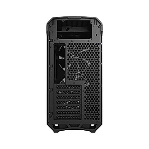 Fractal Design Torrent Compact Black - Dark Tint Tempered Glass Side Panels - Open Grille for Maximum air Intake - Two 180mm PWM Fans Included - Type C - ATX Airflow Mid Tower PC Gaming Case