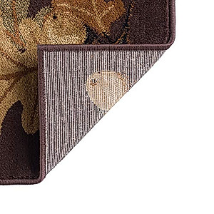 Oak Deer Brown 5x7 Area Rug Cabin for Living Room - Bedroom or DiningRoom - Lodge, Novelty Deer Syle Farmhouse Rugs & Rustic Indoor Carpet