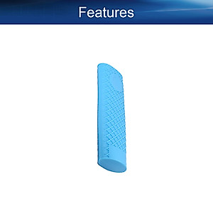 Yinpecly 3Pcs Silicone Hot Handle Holder Rubber Pot Sleeve Heat Resistant Kitchen Potholders for Cast Iron Pans, Metal Frying Pans, Skillets, Griddles, Blue