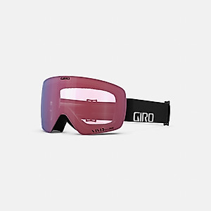 Giro Contour RS Asian Fit Ski Goggles - Snowboard Goggles for Men & Women - Green Data Mosh Strap with Vivid Emerald/Vivid Infrared Lenses
