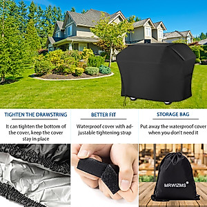 Grill cover, Grill cover for outdoor grill, Bbq cover, Universal grill cover, 420D Oxford cloth UV/Water/Dust resistant with black storage bag (58" L x 24" W x 48" H)