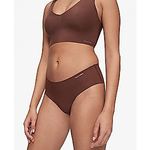 Calvin Klein Invisibles Seamless Hipster Panties, Multipack, Beechwood/Cedar/Sandalwood/Spruce/Umber, Large