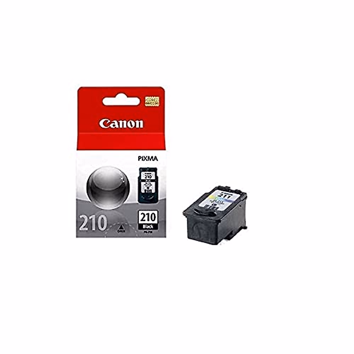 Canon Cartridge Combo PG-210 Black / CL-211 OEM Color for PIXMA MP240 MP250 MP270 MX320 MX330 MX340 IP2700 IP2702 Ink Cartridge Set (1 Black, 1 Color)