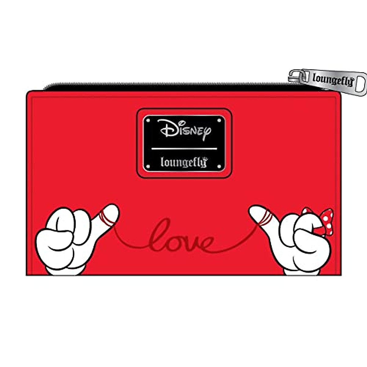 Loungefly Disney Mickey and Minnie Valentines Flap Wallet Mickey And Minnie Mouse One Size