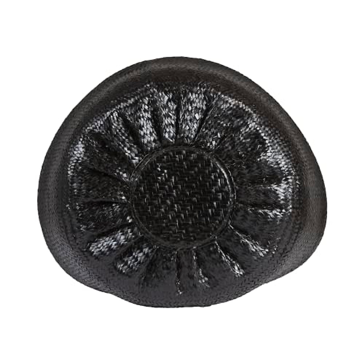 Bloomingville Handwoven Seagrass Folding Basket with Handles, Natural and Black