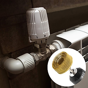 3 Pieces 2 Inch Bristle Disc Assorted Grit 50# 80# 120# Coarse Bristle Disc Attachment Abrasive Coating Removal Disc with 1/4 Inch Round Shank (50# 80# 120#)