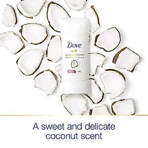 Dove Advanced Care Antiperspirant Deodorant Stick for Women, Caring Coconut, for 48 Hour Protection And Soft And Comfortable Underarms,2.6 Ounce (Pack of 2)