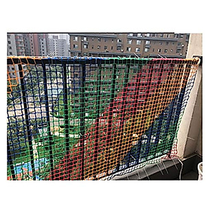 MAGFYLY Banister Guard net General Protection Net, Child Baby Indoor and Outdoor Balcony Safety Net, Used for Stair Terrace Toy Bunk Bed Anti-Fall Climbing Plant Net with Cable Tie 1.5x5m