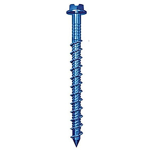 ITW RED HEAD 1/4 inch x 3-1/4 inch Tapcon,HW4-314 Hex Head Concrete Screw for Anchoring to Masonry,Block or Brick (500 per Case)