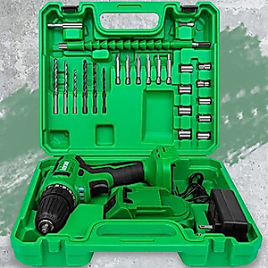 Anirona 20V Cordless Drill Set, 350 In-lb Power Drill Kit with Battery and Charger, 3/8″Keyless Chuck, 2 Variable Speed, 23+1 Position, 30pcs Bits Accessories with Storage Case