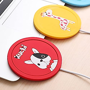 Coffee Mug Warmer Candle Warmer Plate - 3-Setting Cute Animals Design Mug Warmer for Desk, Temperature up to 149℉ for Office Home Desk Use