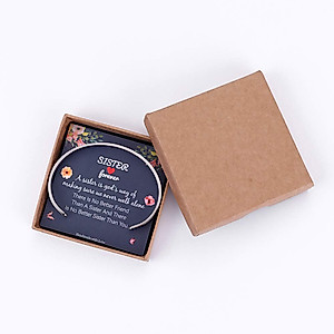 Friends are the Family We Choose Bracelet, Long Distance Relationship Friendship Gifts Best Friend Bracelets Jewelry for Friend Women Female bff Her Birthday, Mothers Day Present Gifts for Friends