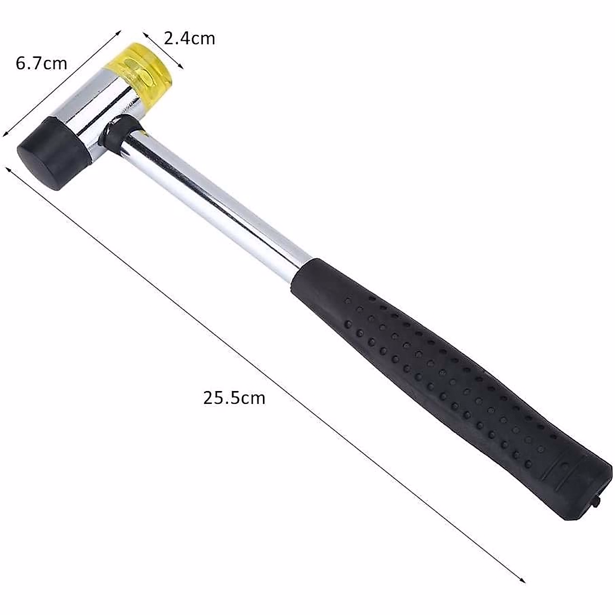 Guitar Luthiers Hammer Double Headed Tool Rubber Mallet Fret Fretboard Fretwork for Bass Ukulele Mandolin Banjo And Other String Instruments Installing Fretting Dual Face Rubber Hammer