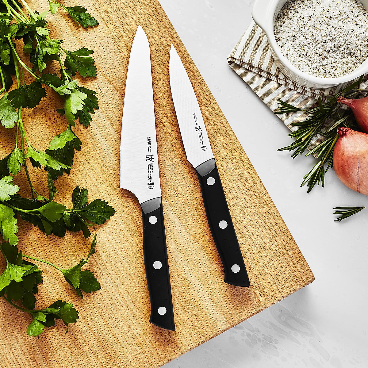 HENCKELS Dynamic Razor-Sharp 2-pc Compact Chef Knife Set, German Engineered Informed by 100+ Years of Mastery, Stainless Steel