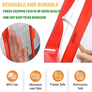 Food Plastic Preservation Tray, Stackable Food Tray Reusable Creative fresh tray storage for Food Preservation (4 Pack)