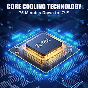 AKHAL-TEKE 12 Volt Refrigerator, 24 Quart(23L) Portable Refrigerator Freezer(-7℉~50℉) APP Control Car Fridge Cooler with Compressor 12/24V DC and 110-240V AC for Car, Camping and Home Use