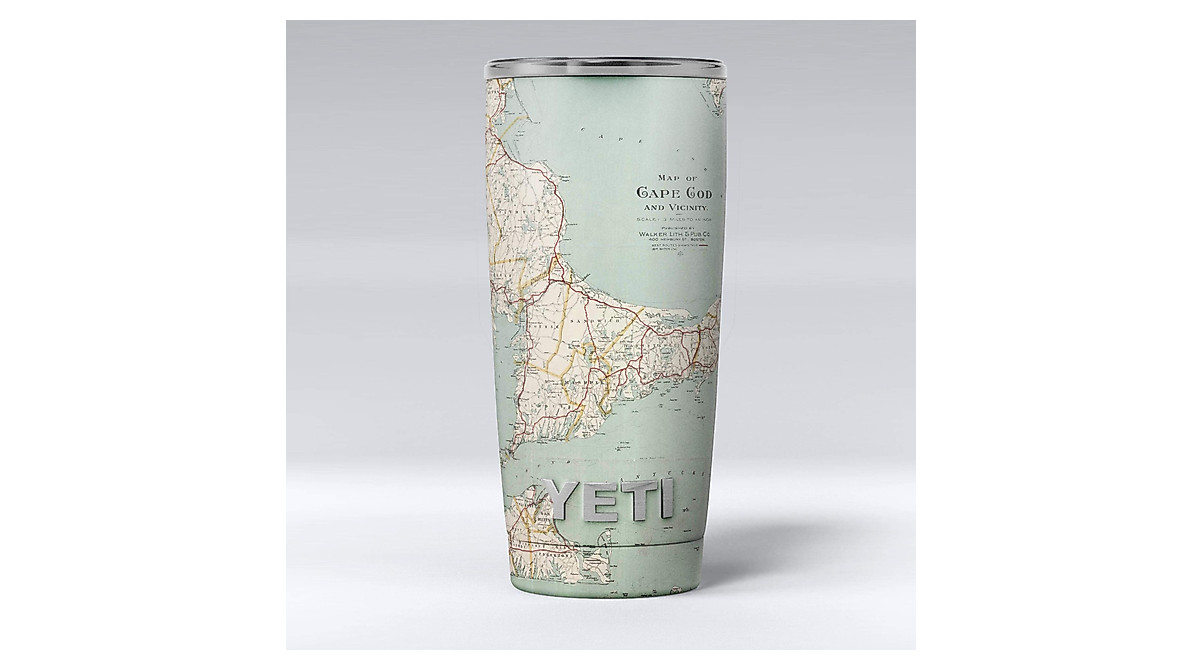 Vintage Cape Cod Skin Decal for Yeti Coolers