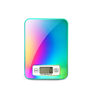 Marco Almond MA24 Kitchen Knife Sets + Marco Almond KYA77 Titanium Coated Rainbow Digital Kitchen Scale