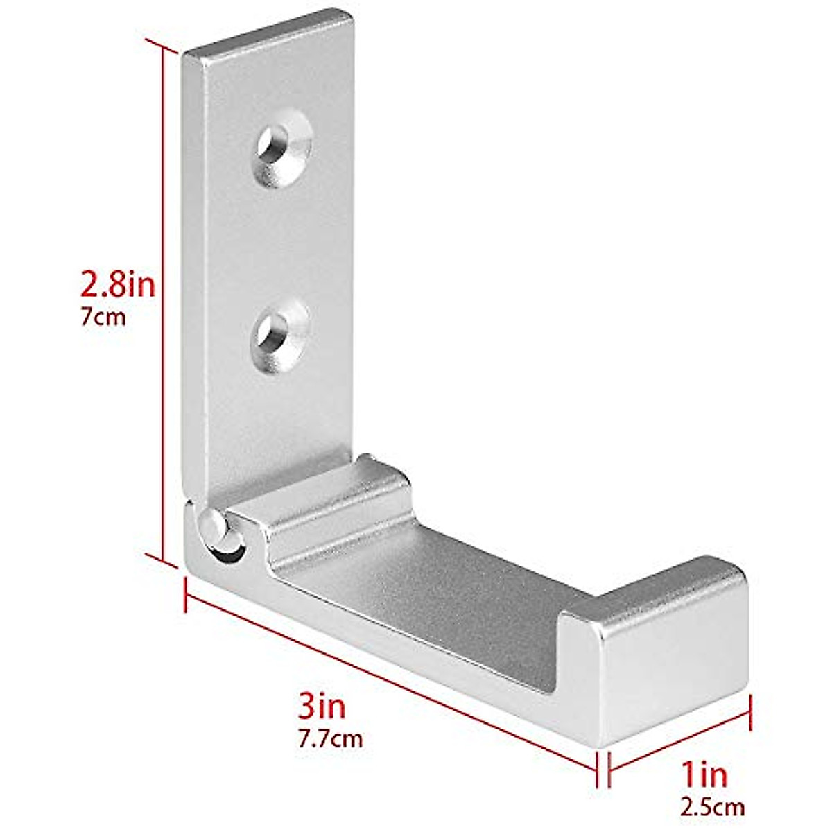 Hovico Foldable Wall Hook, Coat Hooks Garage Hook Wall Mounted Hat Hangger Hooks Robe Hook Single Coat Hanger (Silvery)