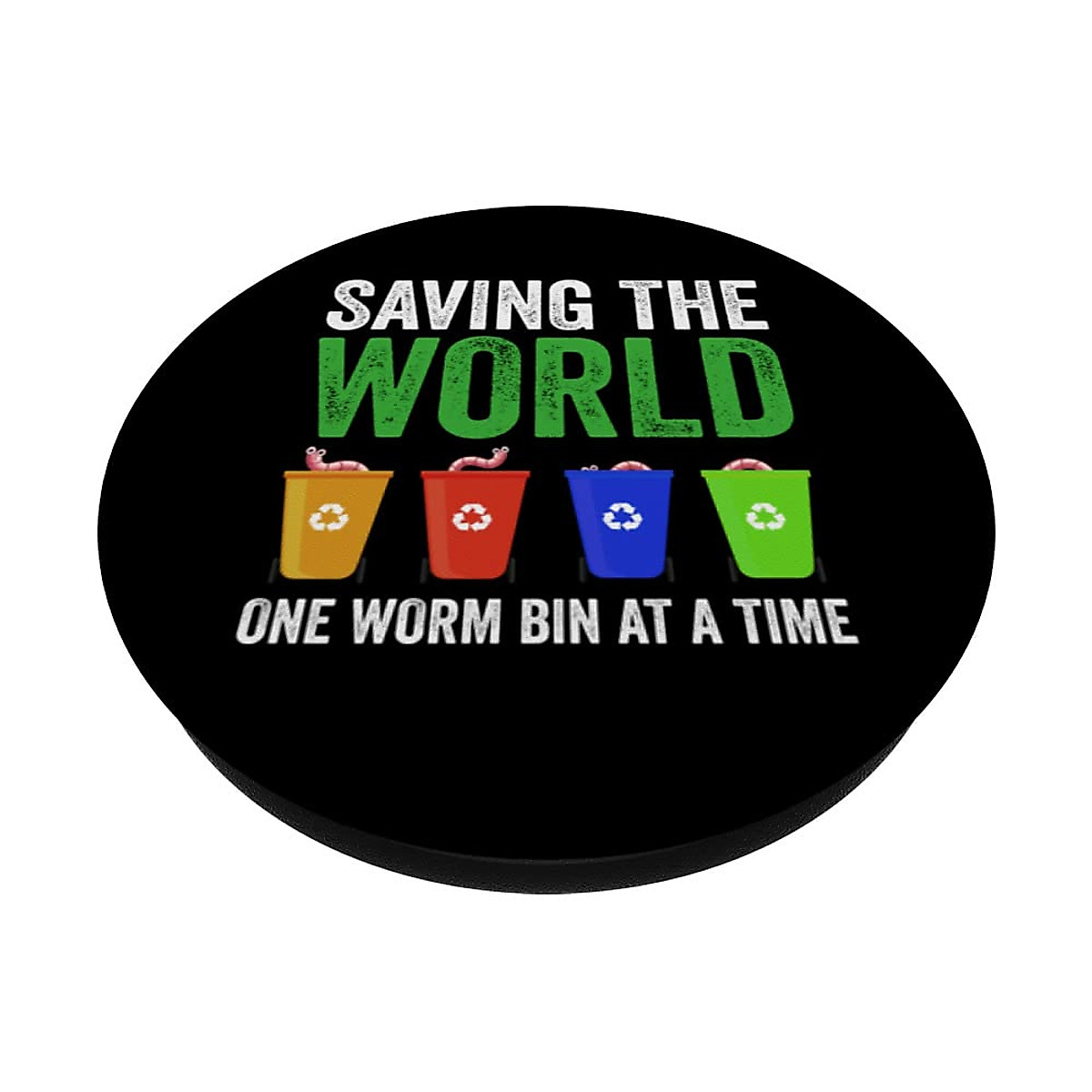 Compost Worm Bin Expert Composter Composting Worms Lover PopSockets Swappable PopGrip