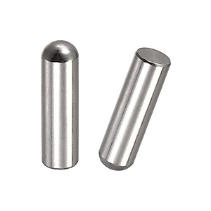 Tool parts 10x35mm Dowel Pins - 2pcs Round Head Flat Chamfered End Dowel Pin