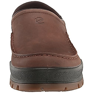 ECCO Men's Track 25 Hydromax Water Resistant Moc Toe Clog, Cocoa Brown Nubuck, 10-10.5