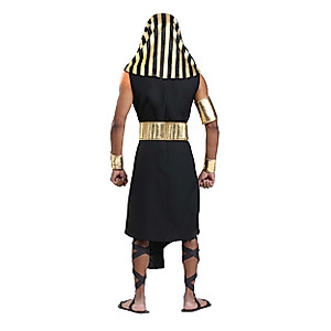 Fun Costumes Dark Pharaoh Costume - Plus Size Adult Egyptian Outfit - 2X - Black