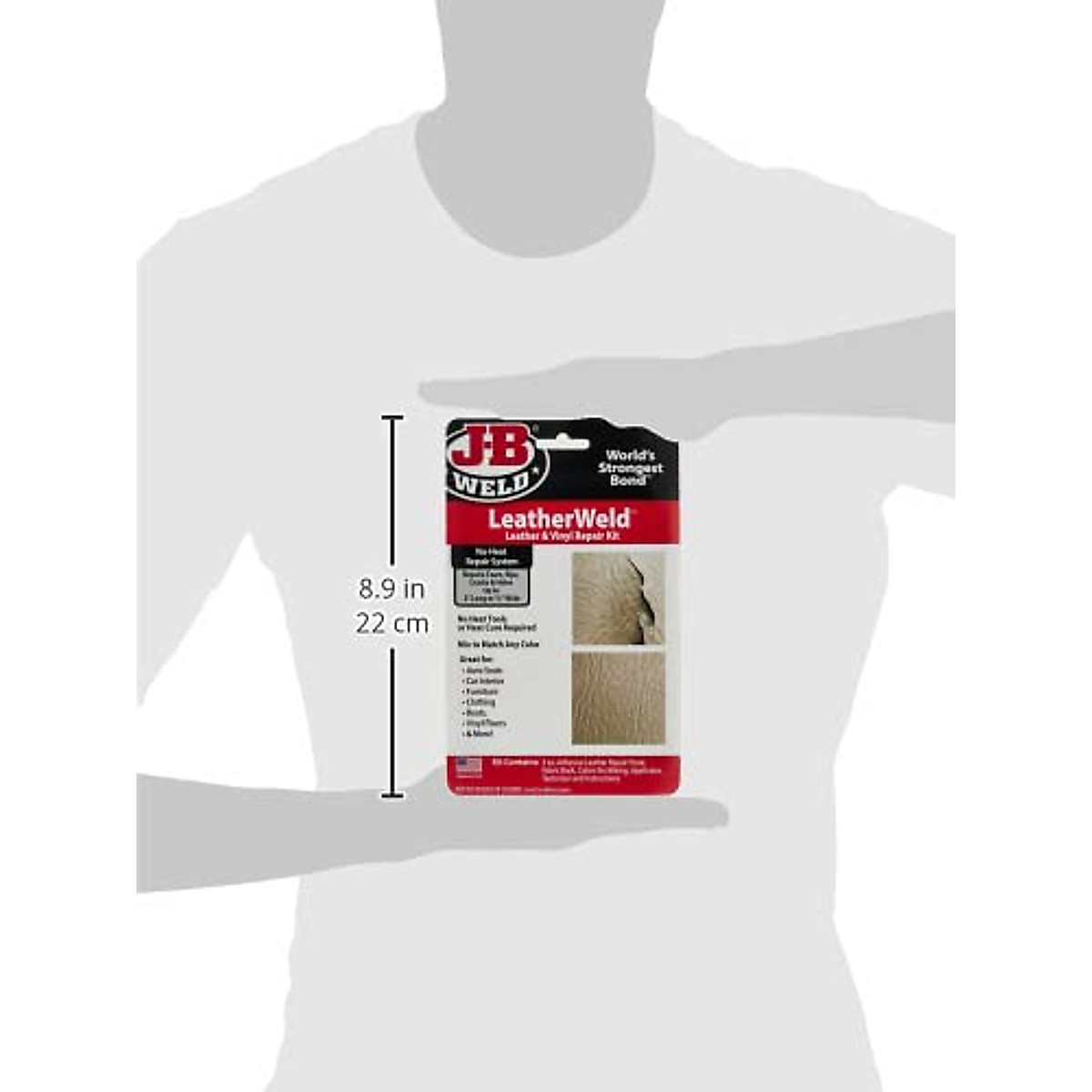 J-B Weld 2130 Vinyl and Leather Repair Kit, 2 fl. oz