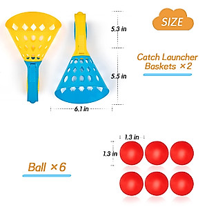 DuduLand Outdoor Games for 4 5 6 7 8 Year Old Boys Girls Gift, Pop Catch Ball Yard Games for Kids Ages 4-8-12, Beach Outdoor Toys for Kids Ages 4-8-12, Birthday Funny Gifts for 4 5 8 Year Old Boys