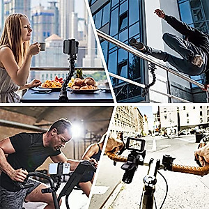 MBAFIT Jaw Flex Clamp Adjustable Gooseneck Mount for GoPro Hero 11 10 9 8 7 6 5, Session,DJI OSMO Action,SJCAM, Yi and Other Action Camera
