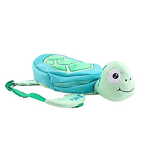 FunnyBuddy Unisex Green Turtle Plush Cute Stylish Animal Backpack 43x30x13CM