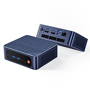 Beelink Mini PC, Intel12th i5-12450H(Turbo to 4.4GHz, 8C/12T),16G DDR4 3200Mhz+500G M.2 PCIe4.0 SSD Mini Computer, Intel UHD Graphics 48EUs 1.2GHz, TDP45W, WIFI6+BT5.2, Dual Display 4K@60Hz