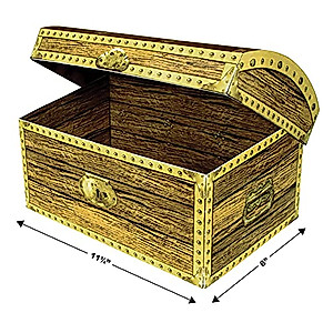 Treasure Chest Box Party Accessory (1 count) (1/Pkg)