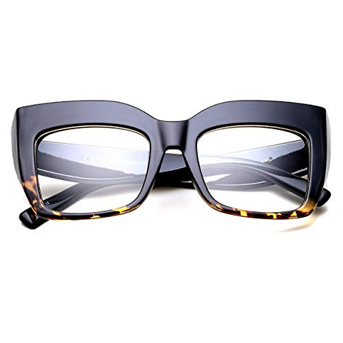 FEISEDY Square Oversized Glasses Frame Eyewear Women B2475