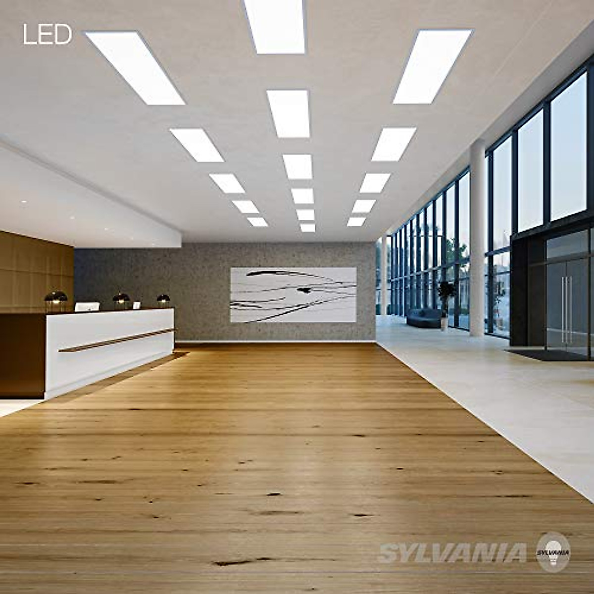 Sylvania LED 1'x4' 3A Back-Lit Flat Panel, Efficient 30W, 120-277V, Dimmable, 5000K Daylight, 1 Pack