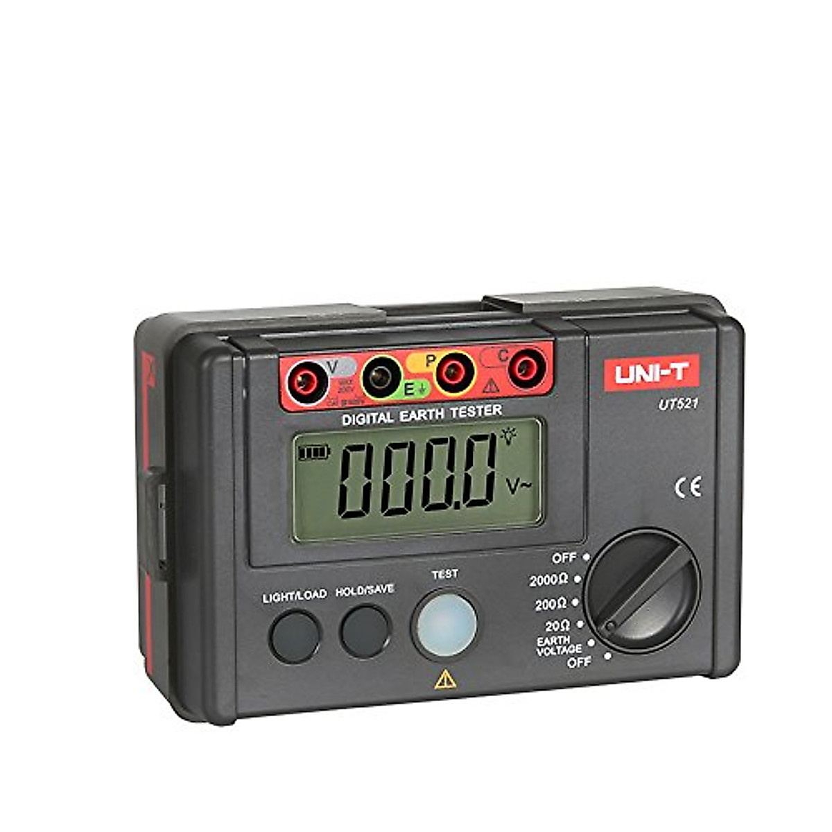 UNI-T UT521 Earth Resistance Tester Earth Resistance Measurement 0～2000Ω 0～200V 50Hz/60Hz Count 2000