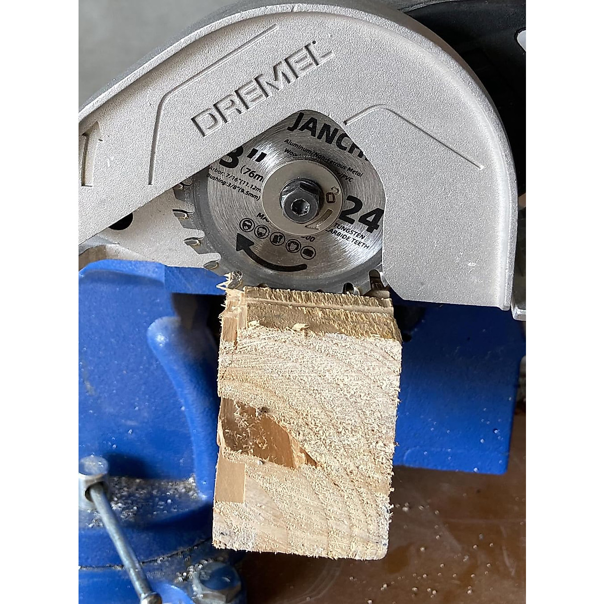 3Pack 3 Inch 24T Carbide Circular Saw Blade for Cuts Woods, Plastic, PCV, Acrylic, Aluminum, 7/16" Arbor Compatible with All Dremel Saw-MAX, Ultra-Saws, RotoZip Saws, Rigid 3" Multi-Material Saw