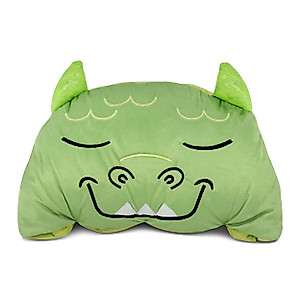 Heritage Kids Monster Plush Hooded Sleeping Bag, 64" L x 25" W, Green