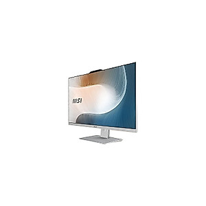 MSI Modern AM272P AIO Desktop, 27" FHD IPS-Grade LED, Intel Core i5-1240P, 8GB Memory, 512GB SSD, WiFi 6, BT 5.1, White, Windows 11 Home (12M-030US)