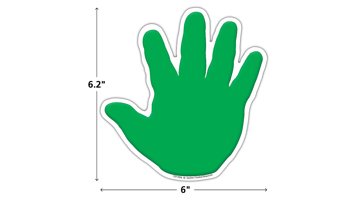 Teacher Created Resources Handprints Accents Pack - Vibrant Classroom Decor